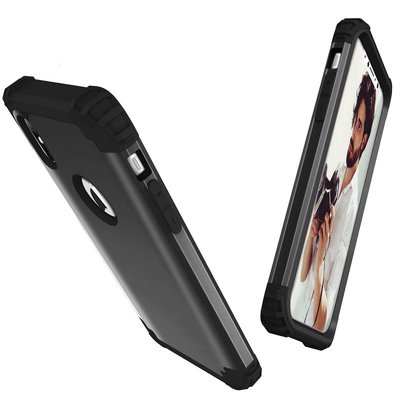 2018 New Air Cushion deisgn PC TPU Hybrid 3 in 1 Shockproof Armor phone case for iphone X