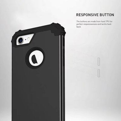 Wholesale 3 in 1 Shockproof PC Silicone TPU Robot Armor Mobile Phone Case For iPhone 8 Plus Back Cover