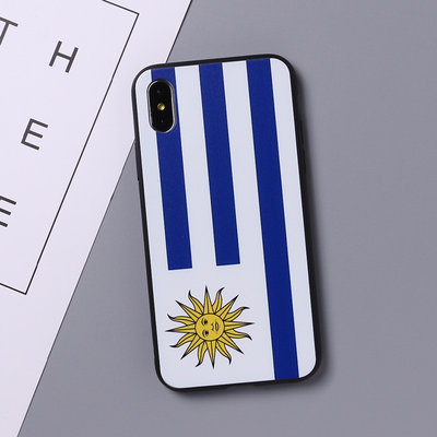 2018 World Cup TPU PC Soft Custom Printed Country Flag Phone Case For iPhone 8 Plus