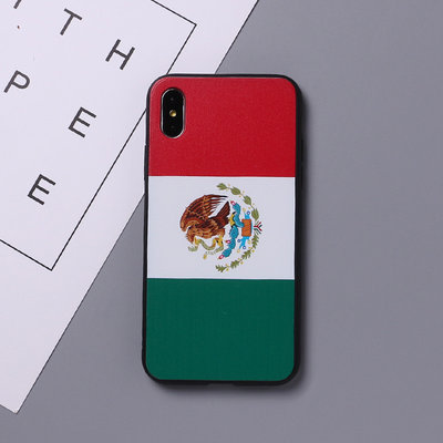 2018 World Cup TPU PC Soft Custom Printed Country Flag Phone Case For iPhone 8 Plus