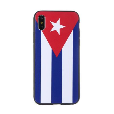 Top selling UK Germany USA Brazil Spain international flags pattern custom logo cell phone case for iphone 8