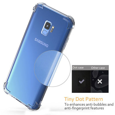 Air Cushion Transparent Shockproof TPU Crystal Clear Cell Phone Case For Samsung Galaxy S9