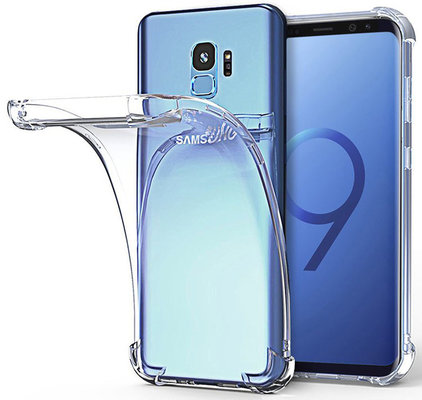 Shockproof Transparent Silicone TPU Phone Cases For Samsung Galaxy S9 Plus Clear Back Cover