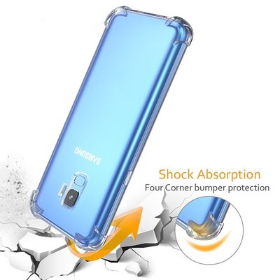 Shockproof Transparent Silicone TPU Phone Cases For Samsung Galaxy S9 Plus Clear Back Cover