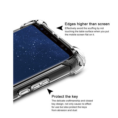 Shockproof Transparent Silicone TPU Phone Cases For Samsung Galaxy S9 Plus Clear Back Cover