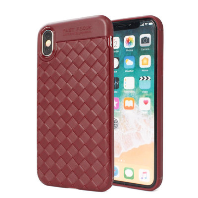 New Arrival Braided Weave Pattern TPU Soft Silicon Mobile Phone Case for iphone X
