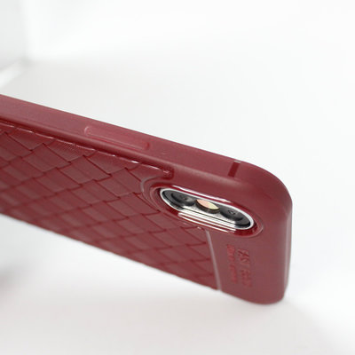 New Arrival Braided Weave Pattern TPU Soft Silicon Mobile Phone Case for iphone X