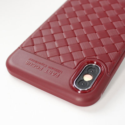 New Arrival Braided Weave Pattern TPU Soft Silicon Mobile Phone Case for iphone X