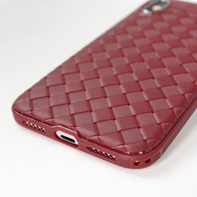 New Arrival Braided Weave Pattern TPU Soft Silicon Mobile Phone Case for iphone X