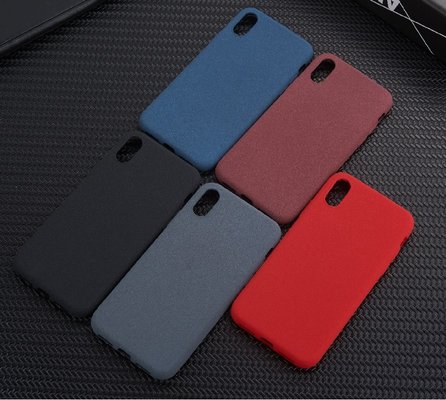 2018 colorful ceramic tile matt frosted soft rubber silicone tpu phone case for iphone x