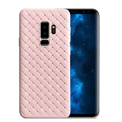 Braided Grain Weave TPU Soft Breathable Phone Case For Samsung Galaxy S9 Plus Back Cover