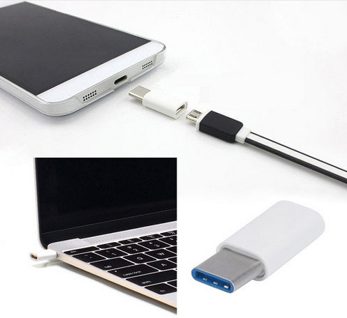 USB 3.1 Type C Male to Micro USB 5Pin Female Microusb Data Charger Adapter Cable for Apple Macbook