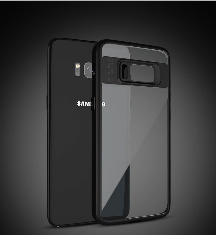 2017 new Crystal Gel Ultra-Thin case transparent Soft TPU PC 2 in 1 kickstand cover for Samsung galaxy S8 S8PLUS