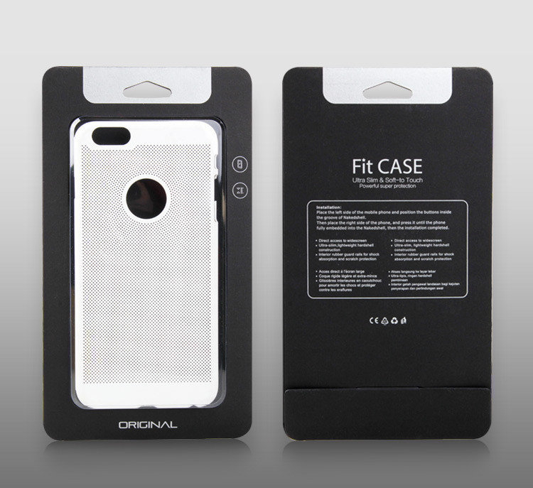 PVC Kraft paper phone case packaging retail package boxes for mobile phone cover packaging