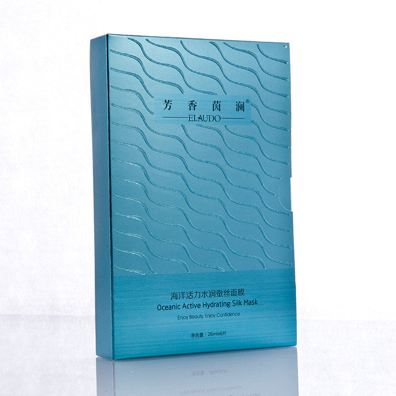 Silk mask  UV Embossing Colorful box package with cheap cost