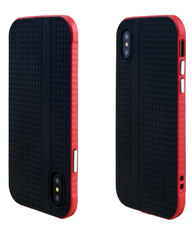 Soft TPU PC Hard Plastic Dual Layer Armor Protective Cover Phone Case for iPhone X