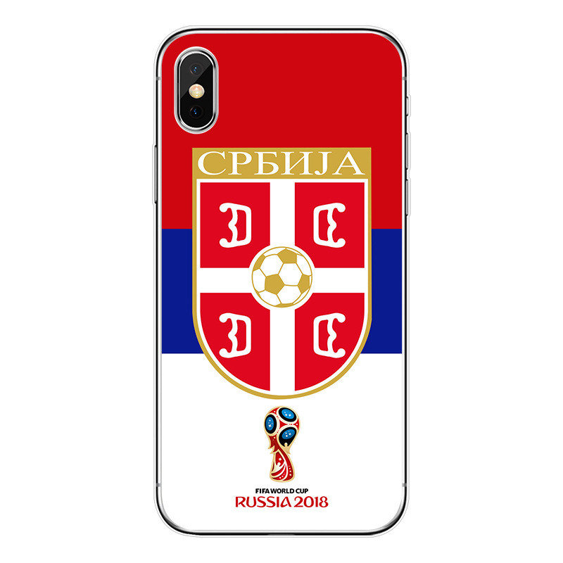2018 World Cup Smartphone Case Printing TPU Mobile Phone Case For iPhone X Custom Cell Phone Cover