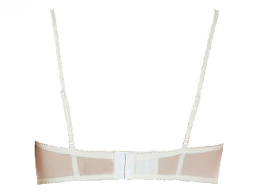 Le beau gel a capitonné le mini soutien-gorge de style de corset d'aplet au-dessus de la dentelle étendue, noir/blanc