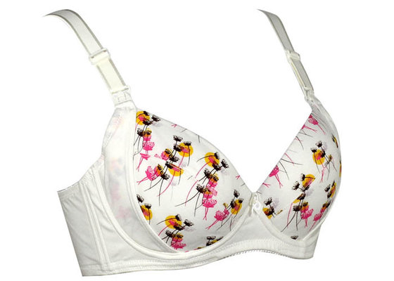 Joli soutien-gorge de soins de coton de tasse de 3 parts, Nice conception d'impression