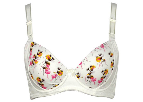 Joli soutien-gorge de soins de coton de tasse de 3 parts, Nice conception d'impression