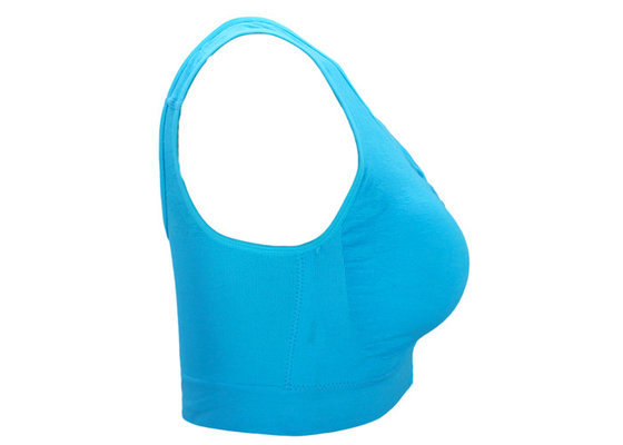 Confort doux rayé sans couture de tissu de jacquard de soutien-gorge de sports de pull de tasse