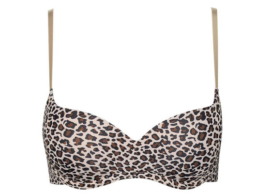 Les femmes sans fil de soutien-gorge de nature d'impression sauvage de léopard sans couture soulèvent des soutiens-gorge