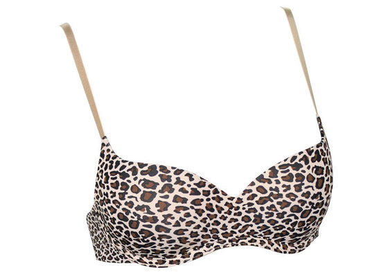 Les femmes sans fil de soutien-gorge de nature d'impression sauvage de léopard sans couture soulèvent des soutiens-gorge