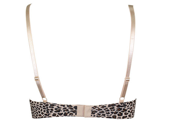 Les femmes sans fil de soutien-gorge de nature d'impression sauvage de léopard sans couture soulèvent des soutiens-gorge