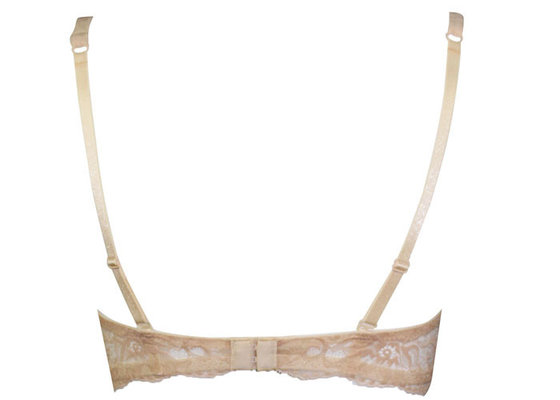 Le stéréo beige a vérifié le gel de tissu de Microfiber capitonné soulèvent le soutien-gorge avec le soutien-gorge moulé de tasse