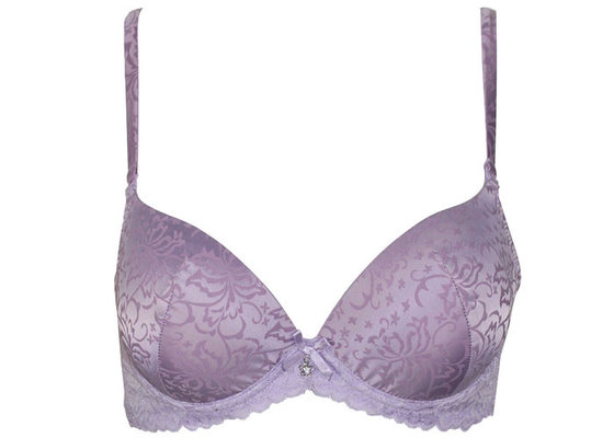 Le satin élégant de jacquard a capitonné soulèvent des soutiens-gorge, tasse de gel de taille de 70B 70C 75B 75C 80B 80C 85B 85C