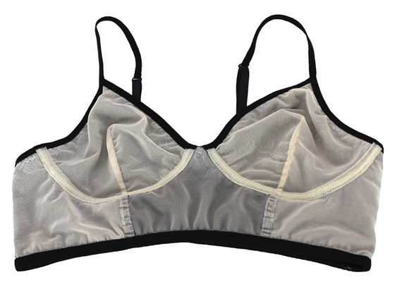 L'OEM noircissent le style sans fil de loisirs de Bralettes de dentelle de tasse de triangle de grâce