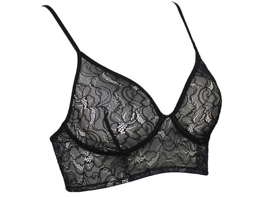 L'OEM noircissent le style sans fil de loisirs de Bralettes de dentelle de tasse de triangle de grâce