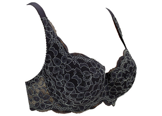 la dentelle 75D exquise recouverte figure complètement des soutiens-gorge avec la couleur de contraste