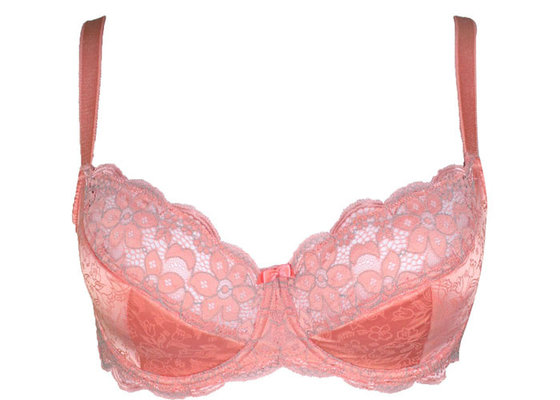 Les soutiens-gorge complètement figure roses confortables de satin de jacquard lacent très bien la lingerie
