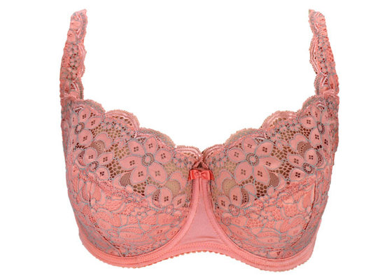 Plein soutien-gorge figure de grande taille respirable pour des filles, couleur rouge de contraste de baie d'aubépine