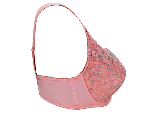 Plein soutien-gorge figure de grande taille respirable pour des filles, couleur rouge de contraste de baie d'aubépine