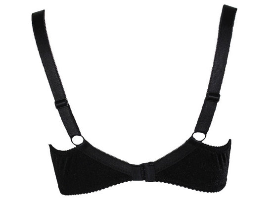 Belle dentelle 95E soutiens-gorge mystérieux sexy de soutien-gorge de tasse de 3 parts avec l'arc/fausses pierres