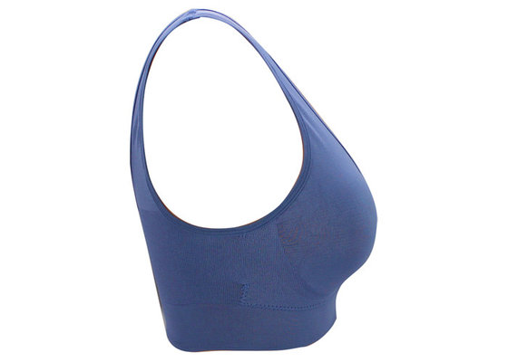 Soutien-gorge mou sans couture bleu de sports de Racerback pour complètement - confortable éclaté