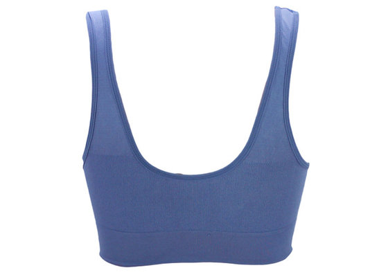 Soutien-gorge mou sans couture bleu de sports de Racerback pour complètement - confortable éclaté