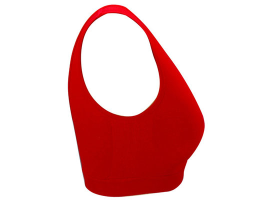 Soutien-gorge mou sans fil rouge fabuleux de sports pour confortable Plein-éclaté