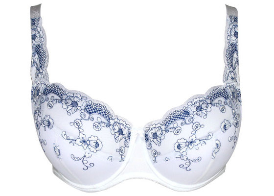 Bandoulières intéressantes de belle de broderie de maille d'Underwire 42E de soutien-gorge couleur de contraste