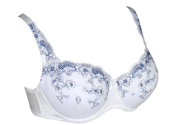 Bandoulières intéressantes de belle de broderie de maille d'Underwire 42E de soutien-gorge couleur de contraste