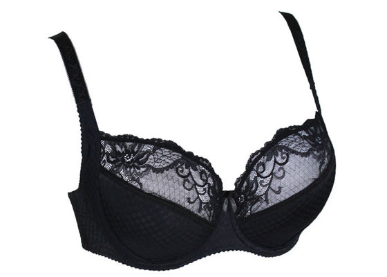 Soutien-gorge à carreaux d'été sensible de la dentelle 95D pour un plus grand sein, tasse mince