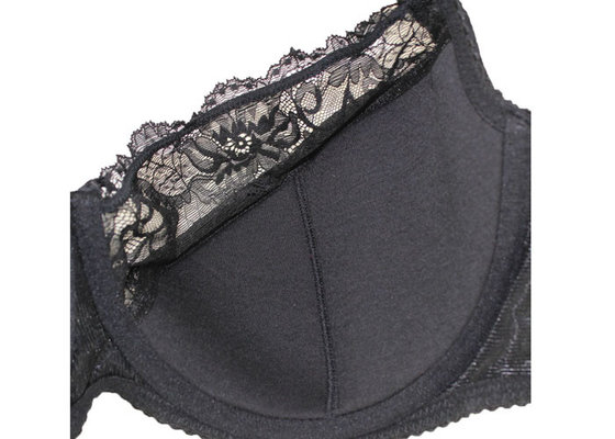 Soutien-gorge à carreaux d'été sensible de la dentelle 95D pour un plus grand sein, tasse mince