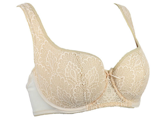 Tasse beige de moule de soutien-gorge de Minimizer de sein de confort partout dans le style de classique de dentelle