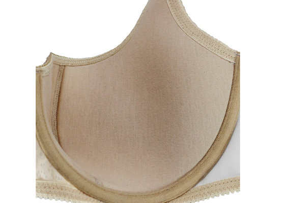 Tasse beige de moule de soutien-gorge de Minimizer de sein de confort partout dans le style de classique de dentelle