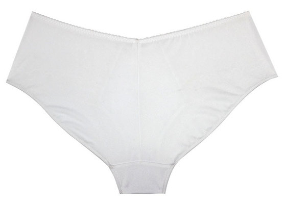 Culottes femelles de lingerie de dentelle des sous-vêtements des femmes en nylon de Knit dans le blanc