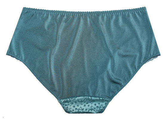 Honorez la taille moyenne de dentelle plus les culottes sexy de taille/culottes vert-foncé du jacquard 2XL