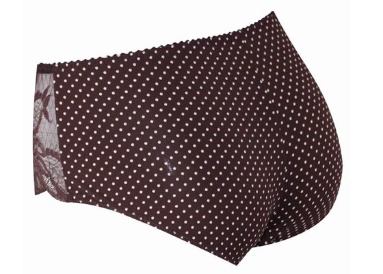 Femmes élégantes de Brown XXXL plus des culottes de taille, style classique de points