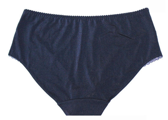 Plus confortable bleu-foncé plus des culottes de taille dans L/dentelle contraste de XL/XXL/XXXL